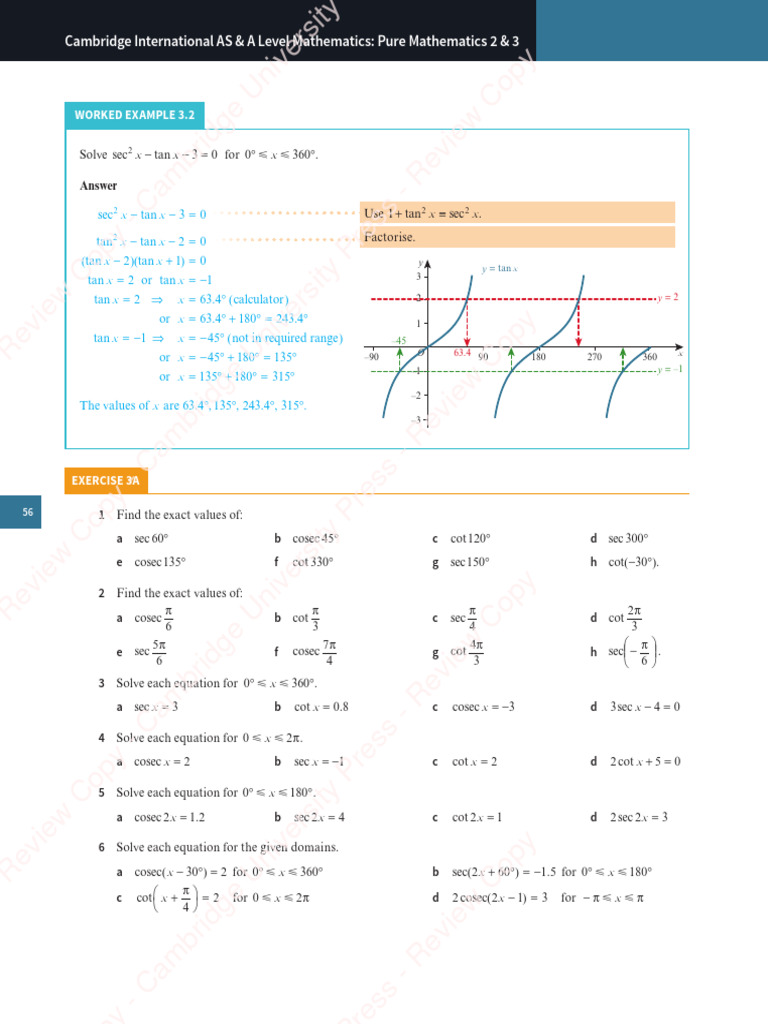CH3_P2 HW 3.1_3A | PDF | Trigonometric Functions | Trigonometry