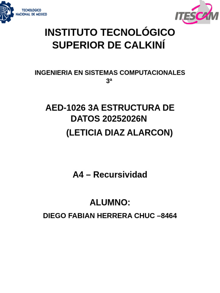 A4 Recursividad | PDF