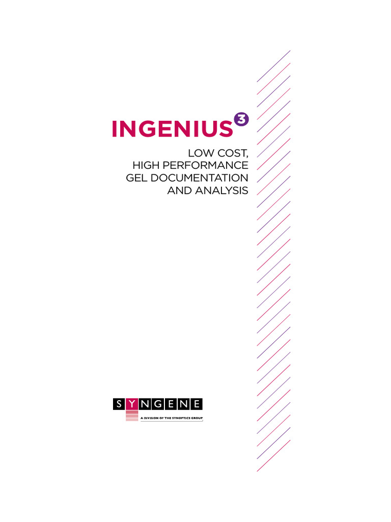 Syngene InGenius3 Brochure | PDF | Camera | Pixel
