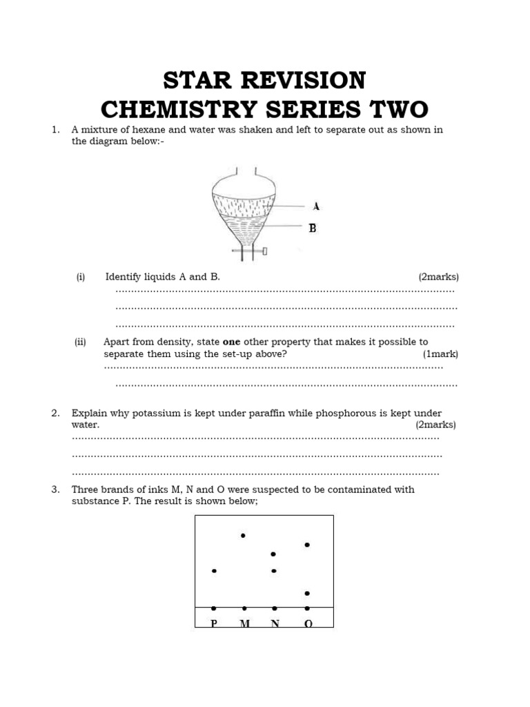 Star Revision Chemistry Series Two | PDF | Acid | Materials