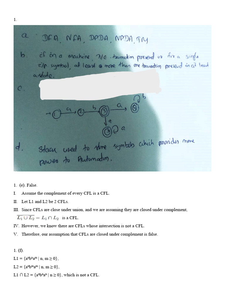 CS-21003 (Atfl) - CS End Dec 2023 | PDF | Metalogic | Formalism (Deductive)