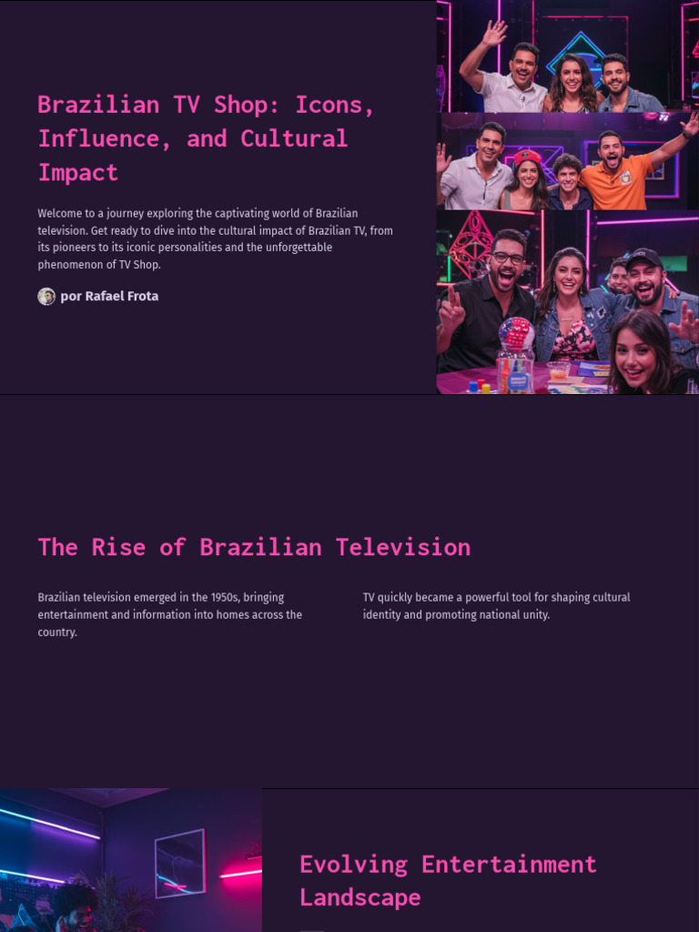 Brazilian TV Shop Icons Influence and Cultural Impact | PDF ...