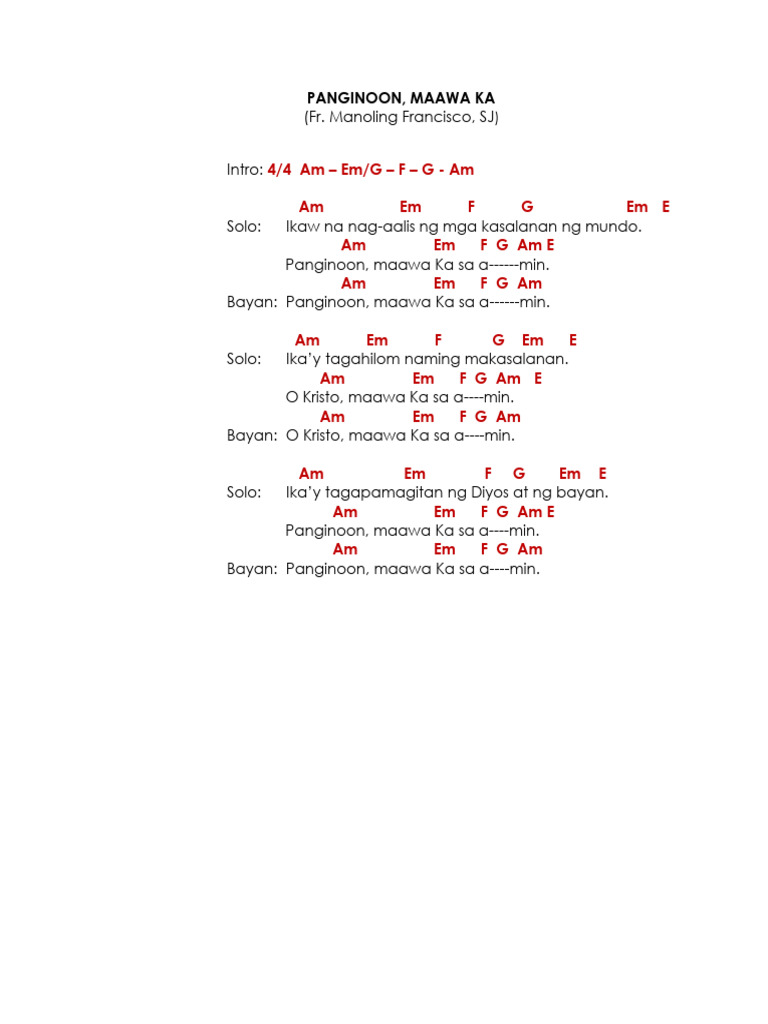 Manoling Francisco Tagalog Whole Page | PDF