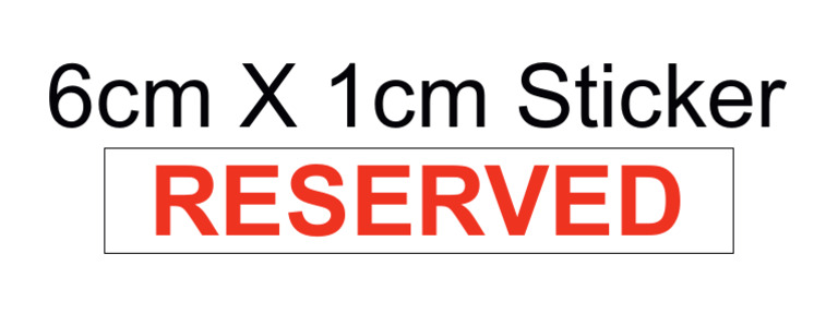 Reserved Stickers | PDF