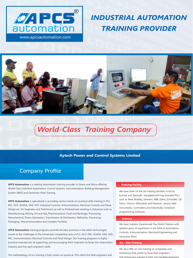 Traning Brochure | PDF | Building Automation | Scada