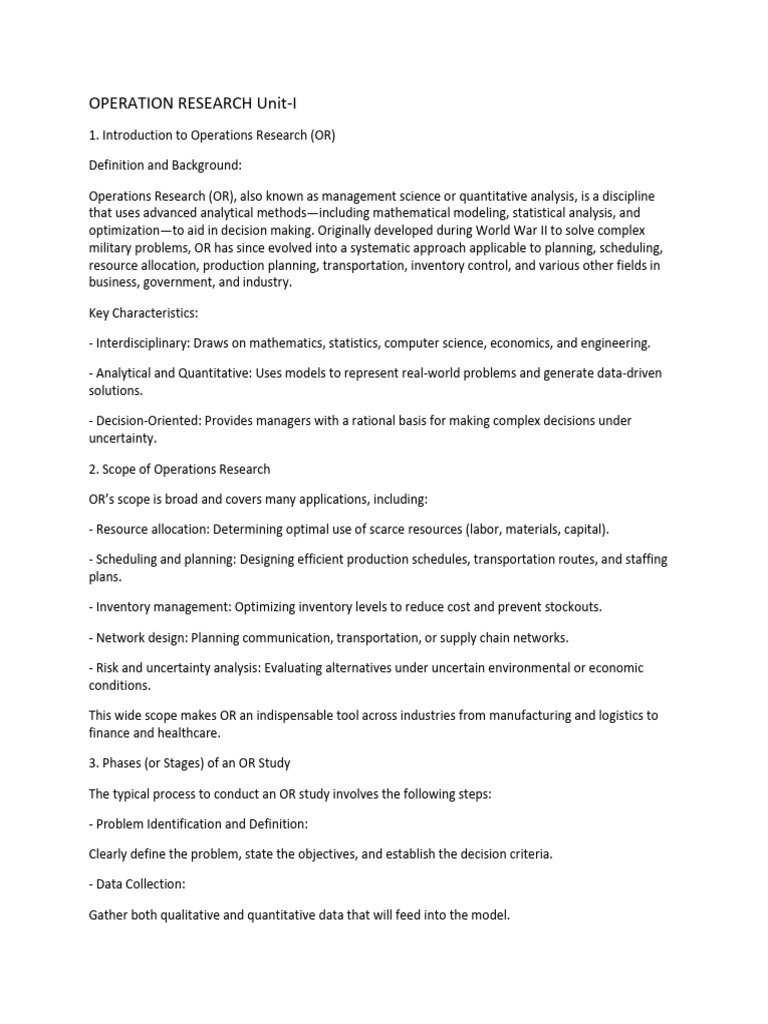Introduction to Operations Research | PDF | Mathematical Optimization ...