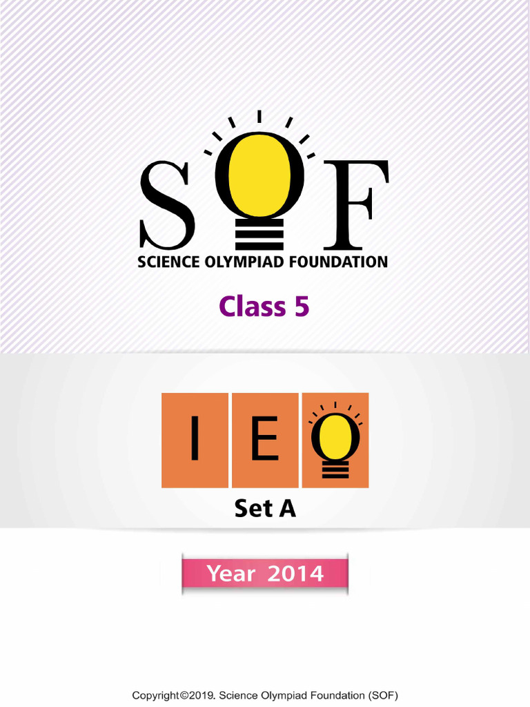 Class 5 IEO Set A & B 2014 | PDF