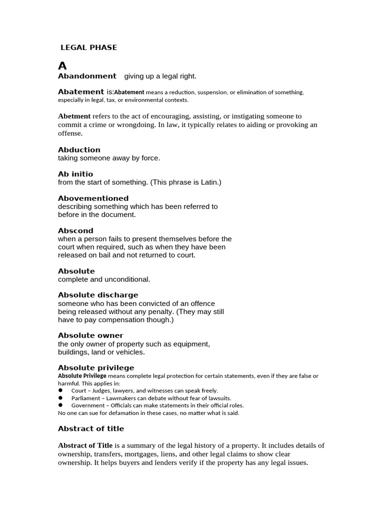 Legal Phase | PDF | Bankruptcy | Acquittal