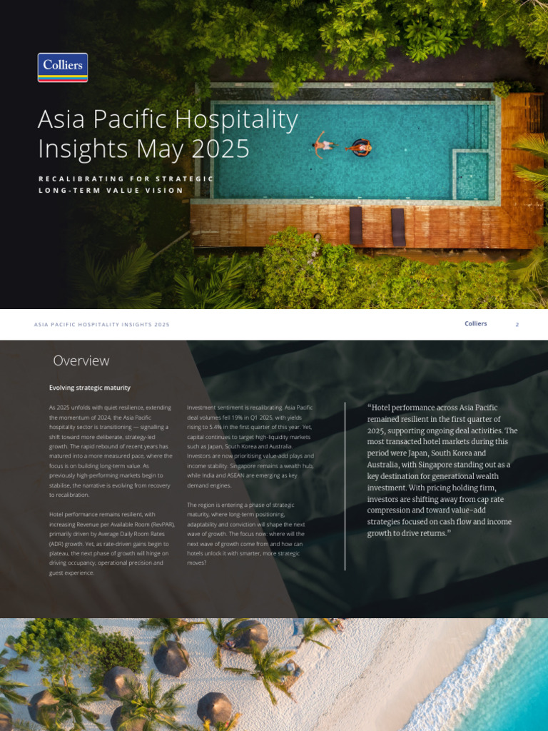 Asia Pacific Hospitality Insights 2025 | PDF | Investing | Tourism