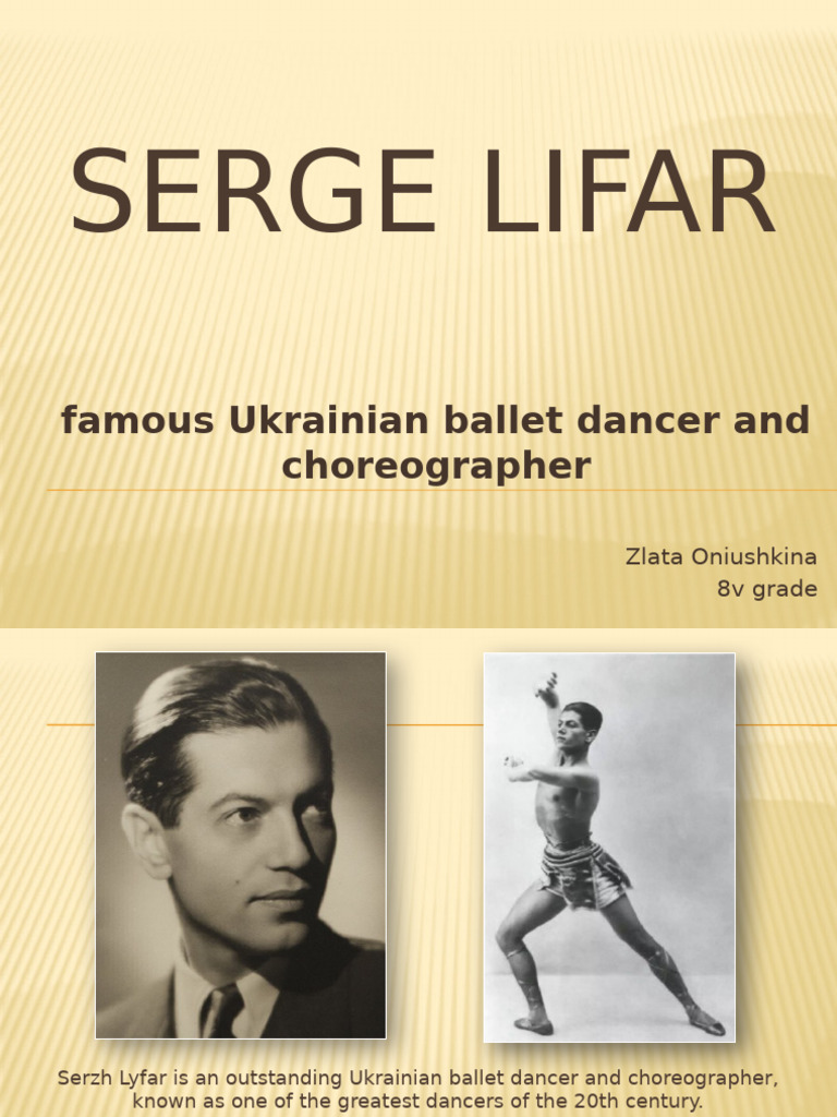 Serge Lifar (Oniushkina Zlata) | PDF | Ballet | Concert Dance
