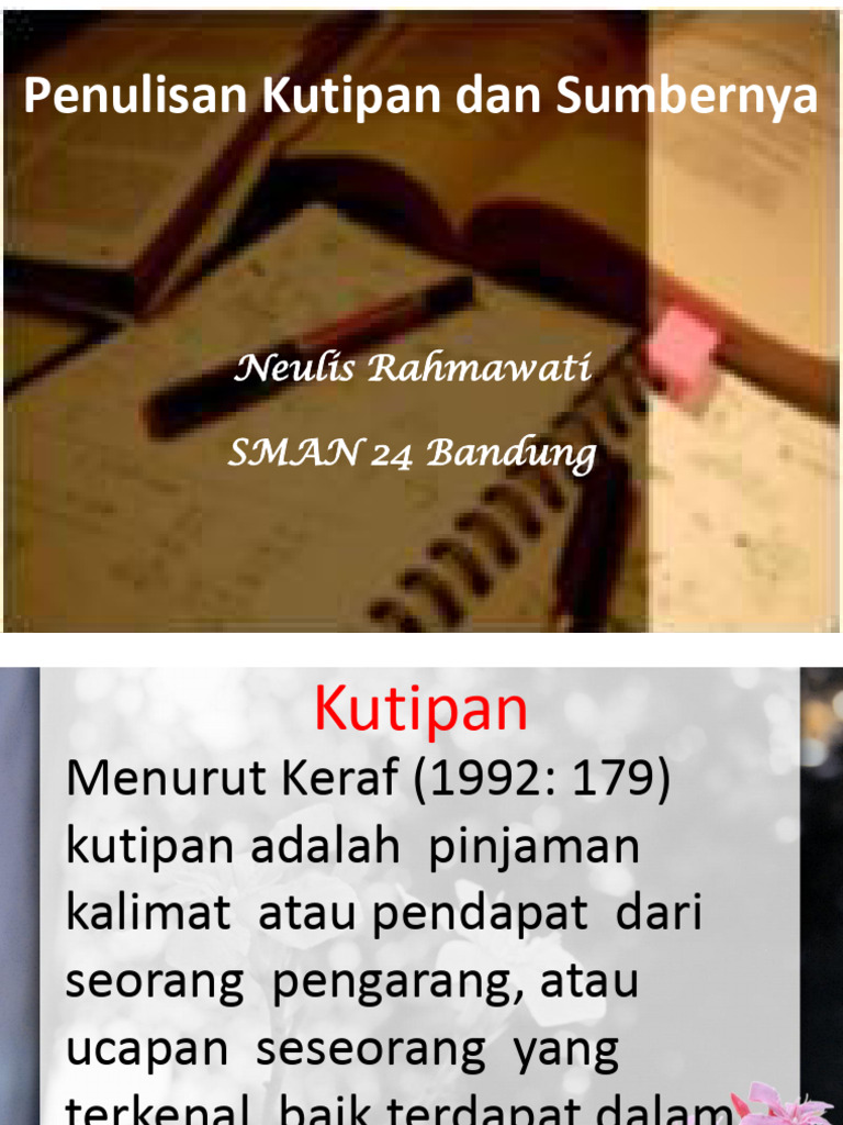 Penulisan Kutipan | PDF
