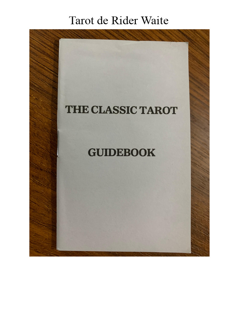 Tarot de Rider Waite, Manual Completo Do Deck | PDF