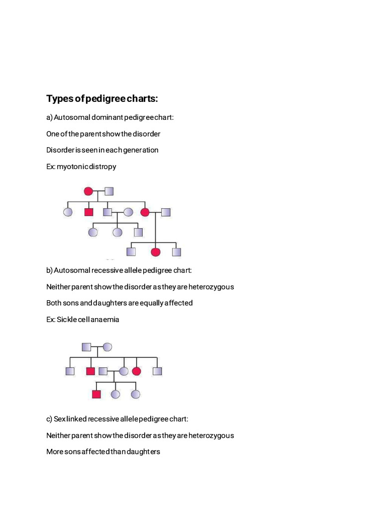 Understanding Pedigree Charts and Inheritance | PDF | Genotype ...