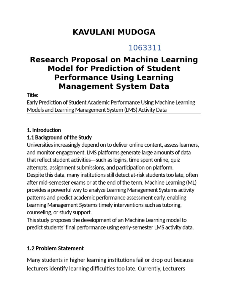Predicting Student Performance with ML | PDF | Machine Learning ...