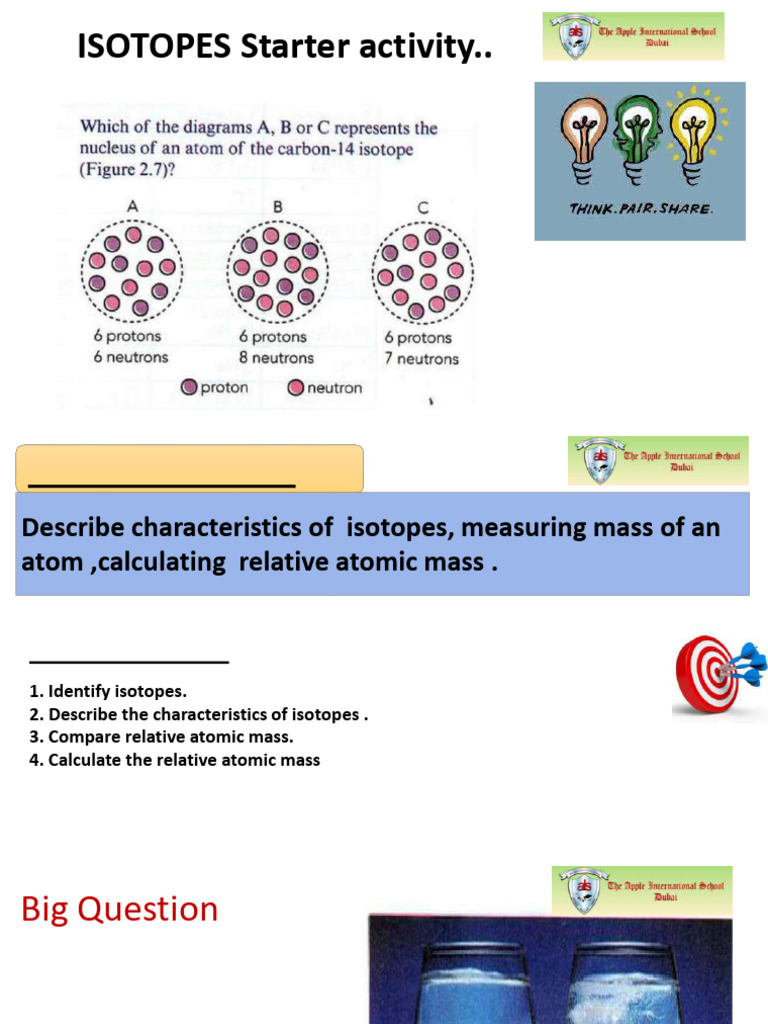 5.isotopes Up | PDF | Atoms | Isotope