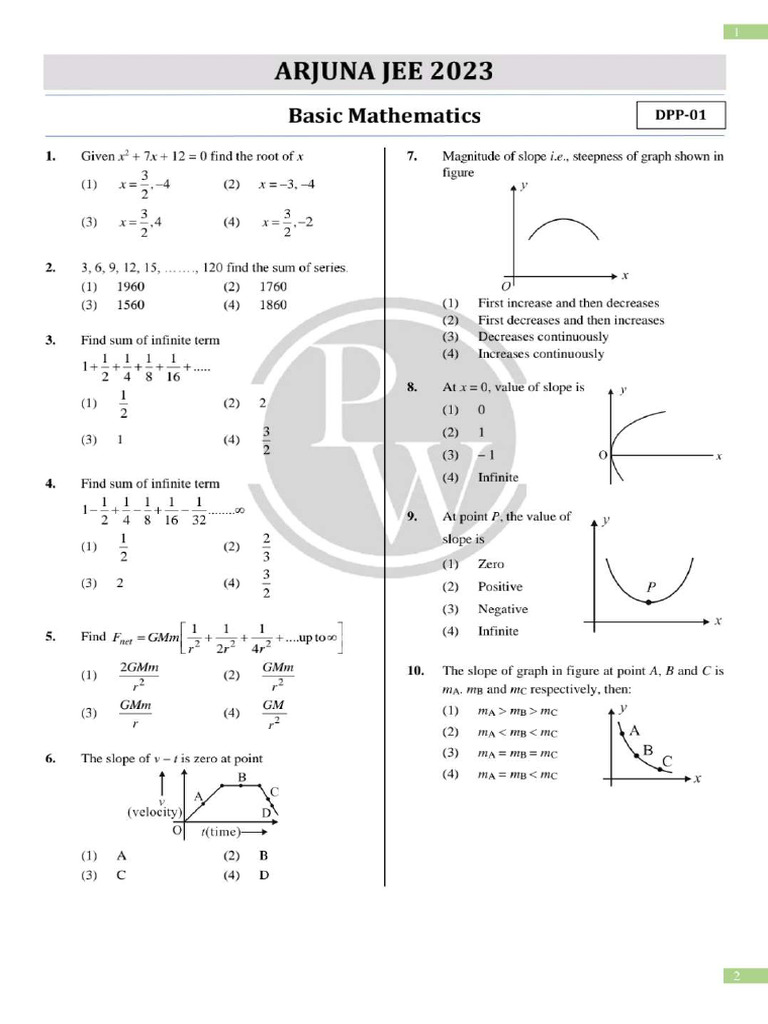 Basic Mathematics For Phy | PDF