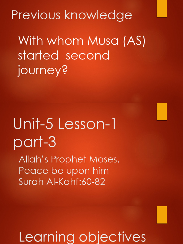 Allah's Prophet Moses, Peace Be Upon Him Part-3 | PDF | Moses In Islam