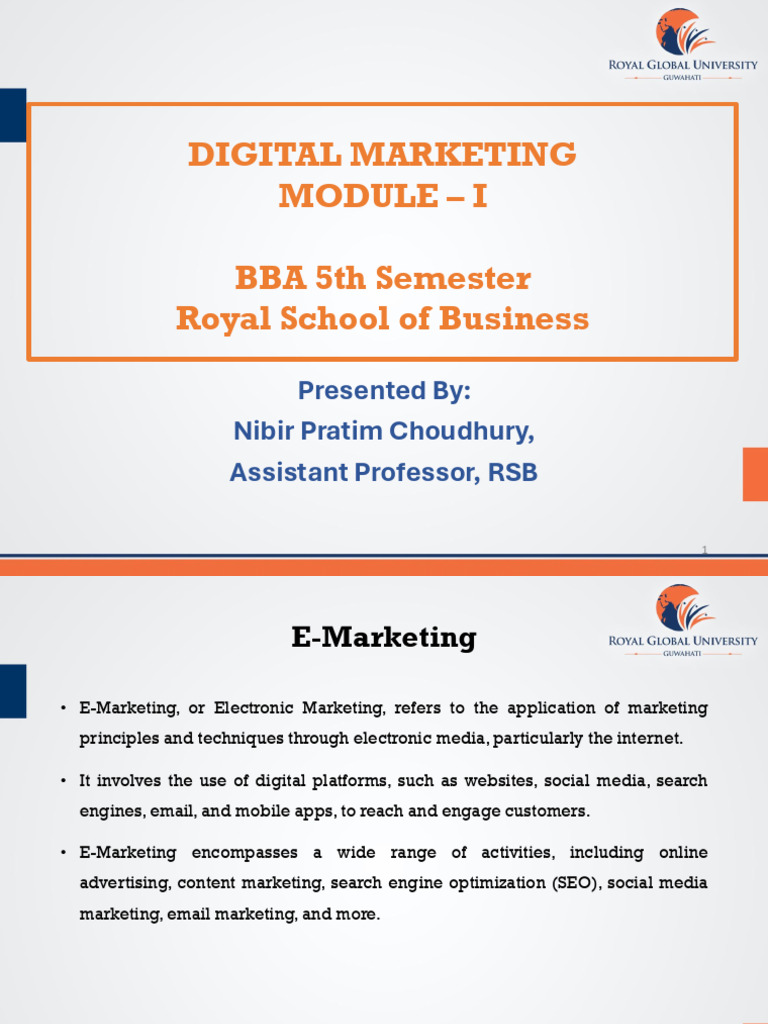 E-Marketing Strategies and Evolution | PDF | Digital Marketing | Market ...