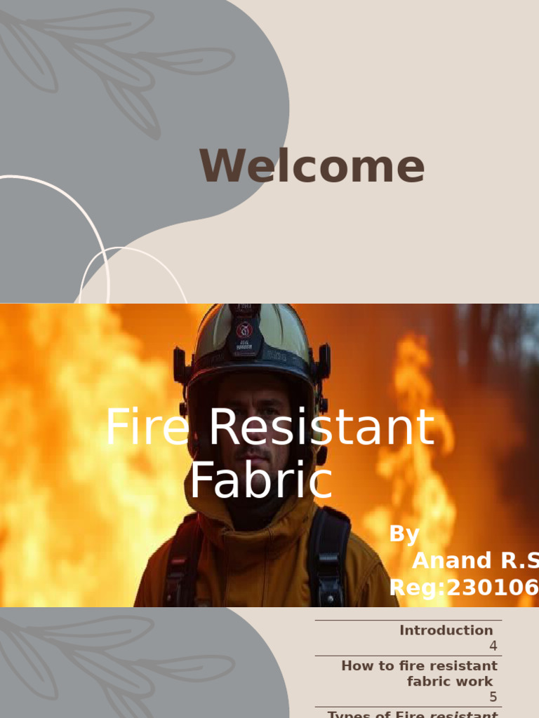 Fire Resistant Fabric | PDF | Textiles | Materials