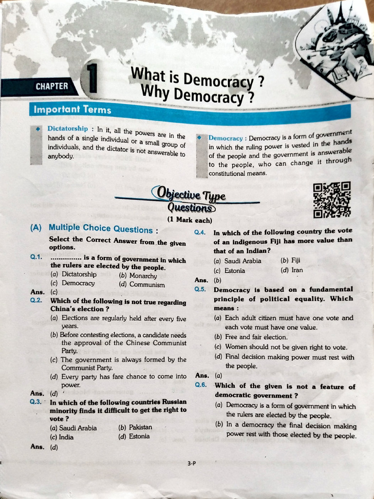 CH 1 Civics Class 9 | PDF | Elections | Democracy