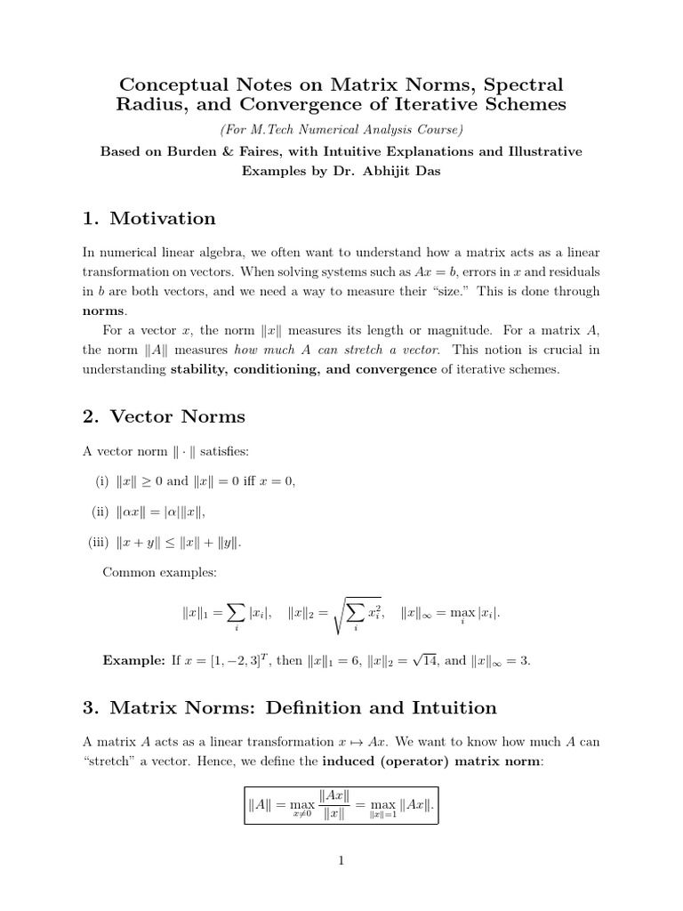 Norms and Related Concepts | PDF | Norm (Mathematics) | Vector Space