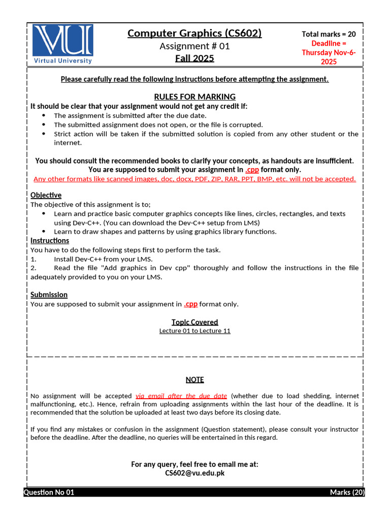 Fall 2025 - CS602 - 1 | PDF | Chart | Climate
