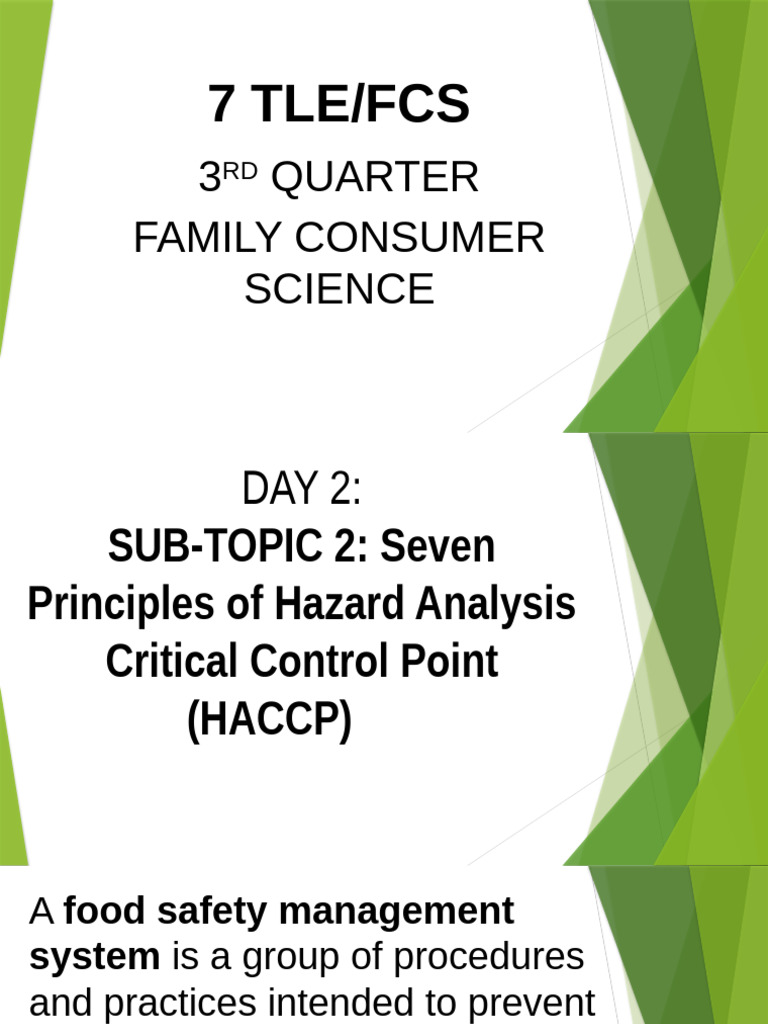 New 7 Tle Lesson 4 Day 2 4 | PDF | Food Safety | Safety