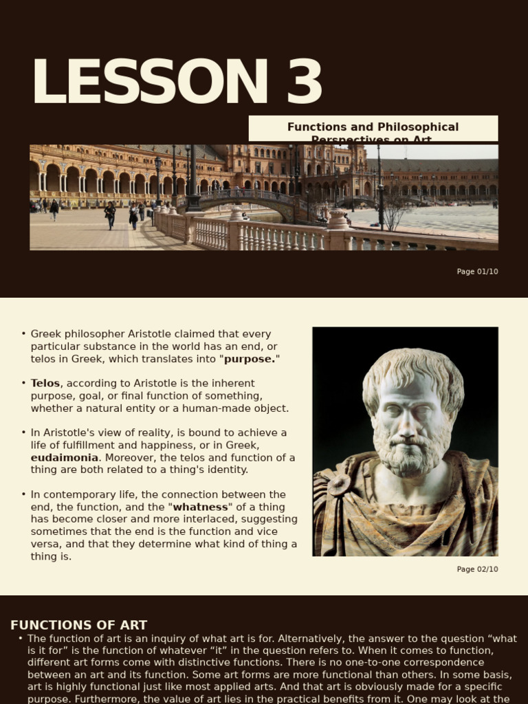 Art Appreciation - Lesson 3 | PDF | Plato | Aristotle
