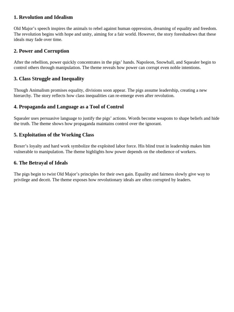File-2 Themes - Animal Farm | PDF