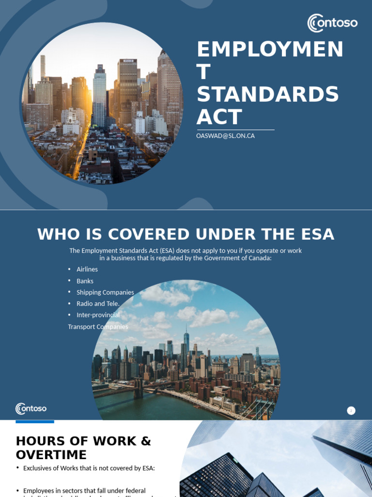 Ontario Employment Standards Overview | PDF | Overtime | Gratuity