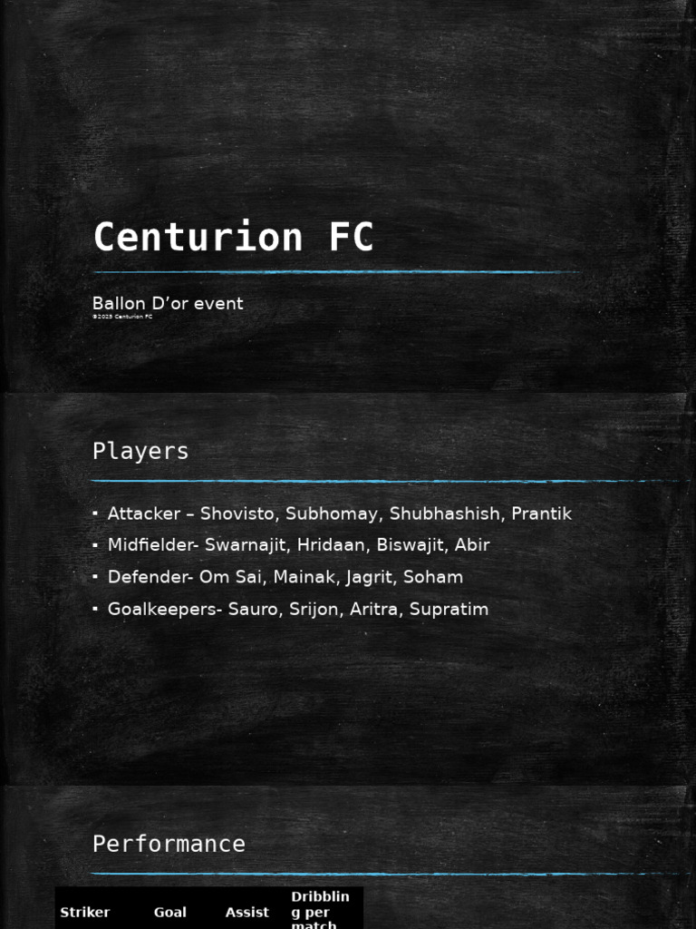 Centurion FC | PDF