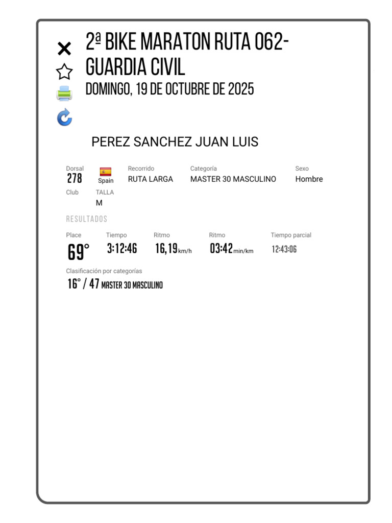 2 Bike Maraton Ruta 062-Guardia Civil - G-Live | PDF