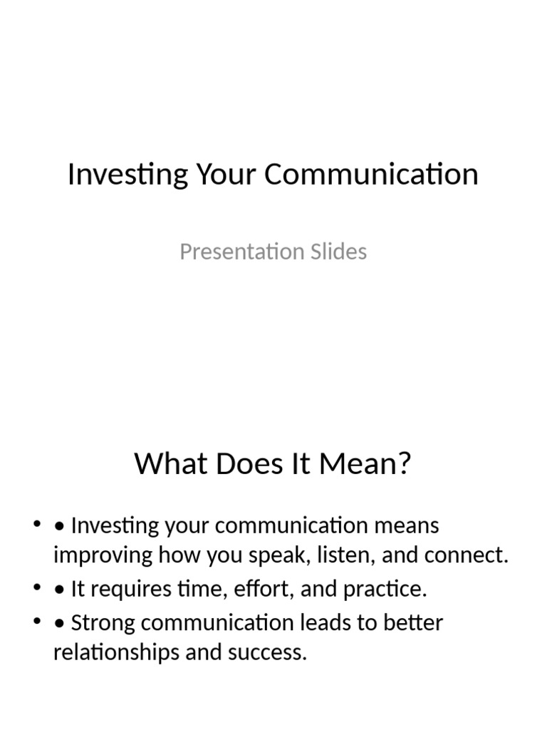 Enhance Your Communication Skills | PDF
