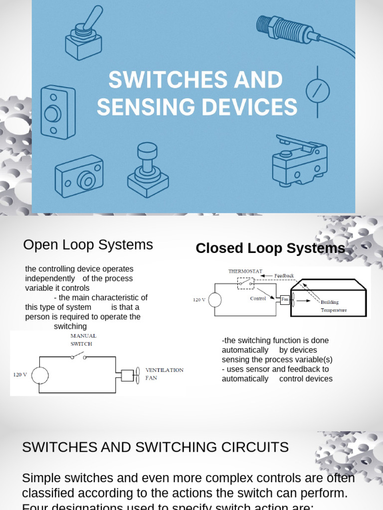 Switches and Sensing Devices Overview | PDF | Switch | Sensor
