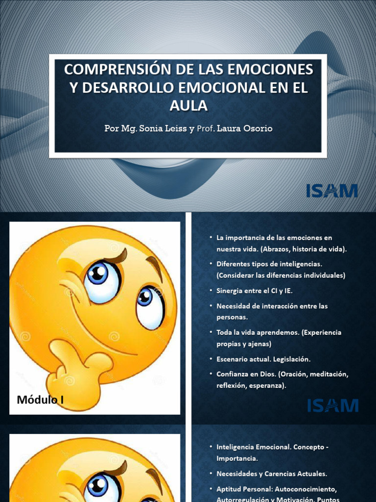 Comprensión de Las Emociones y Desarrollo Emocional en El Aula | PDF ...