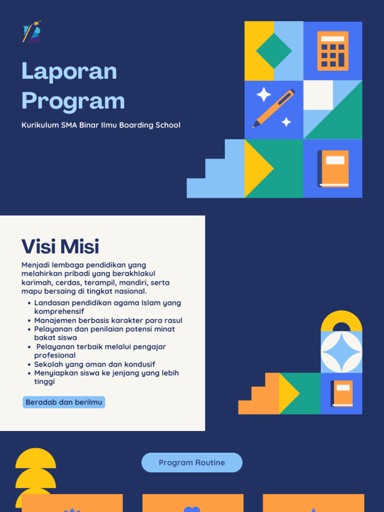 Laporan Program Kurikulum SMA Binar Ilmu | PDF