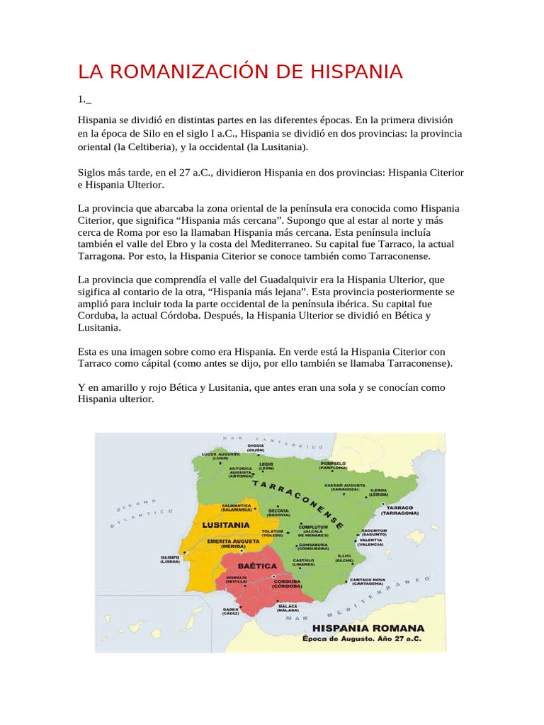 Copia de La romanización de Hispania | PDF | Roma antigua | Europa antigua