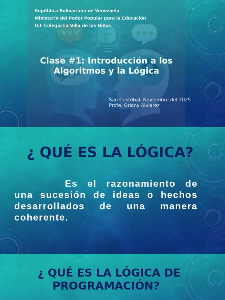 Clase#1 2do Robotica | PDF | Lógica | Algoritmos