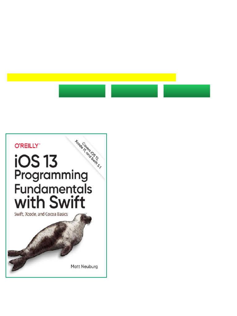 (Ebook) iOS 13 Programming Fundamentals with Swift: Swift, Xcode, and Cocoa Basics by Matt ...