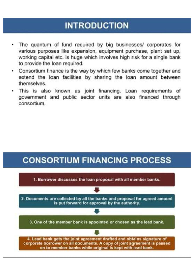 Consortium Finance | PDF