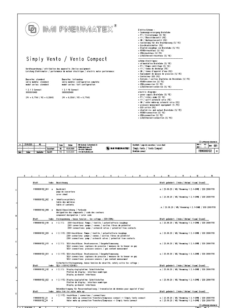 Imi Pneumatex-diagrama Eletrico Simply Vento Vento Compact | PDF