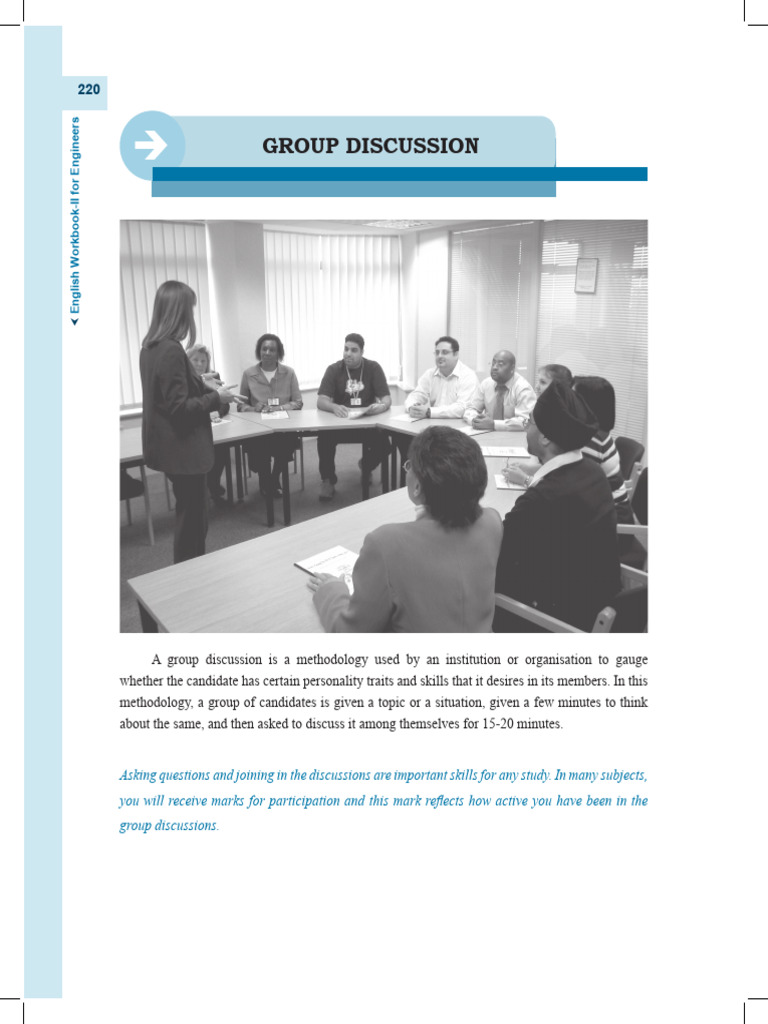 Group Discussion Techniques for Engineers | PDF | Skill | Methodology