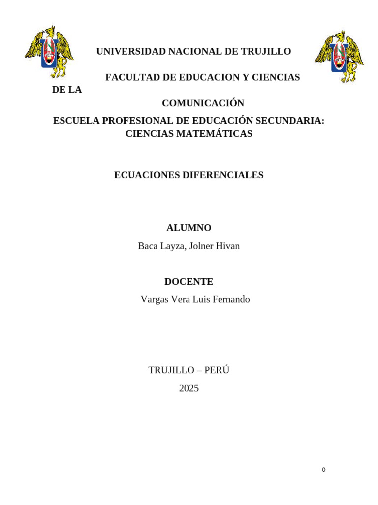 EDO Tarea 9 | PDF | Ecuación diferencial ordinaria | Análisis matemático