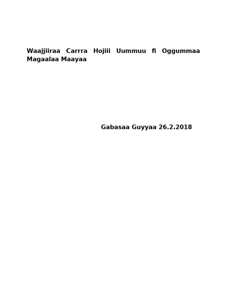 Duub Deebii Gabasaa Guyyaa 26.2.2018. Olmiyaa | PDF | Sharia | Islamic ...