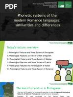 Romance Languages: A Comparative Study | PDF | Latin | Spanish Language