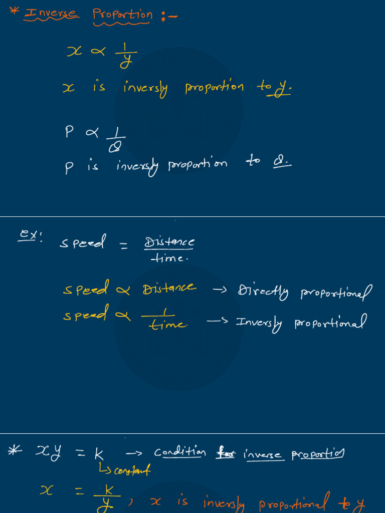 Inverse Proportion | PDF