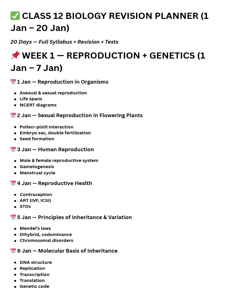 Bio Master Plan | PDF
