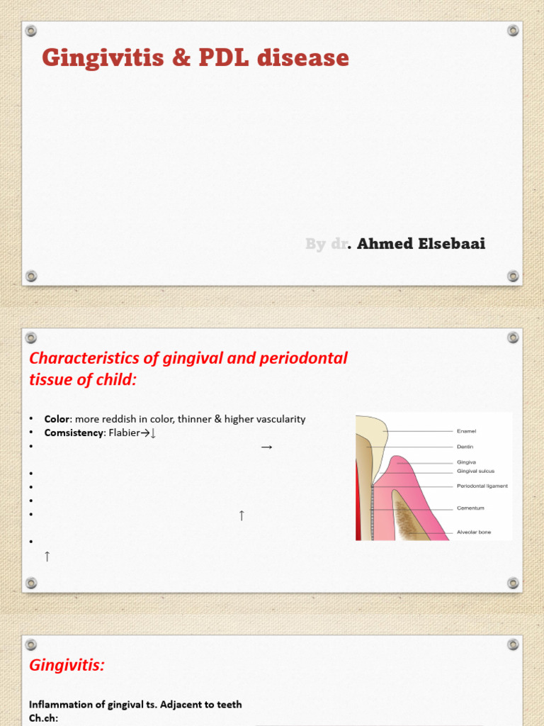 Gingivitis & PDL DS PDF | PDF | Medical Specialties | Diseases And ...