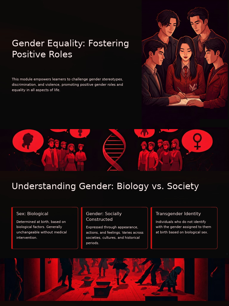 Gender Equality Fostering Positive Roles Final | PDF | Gender Studies ...
