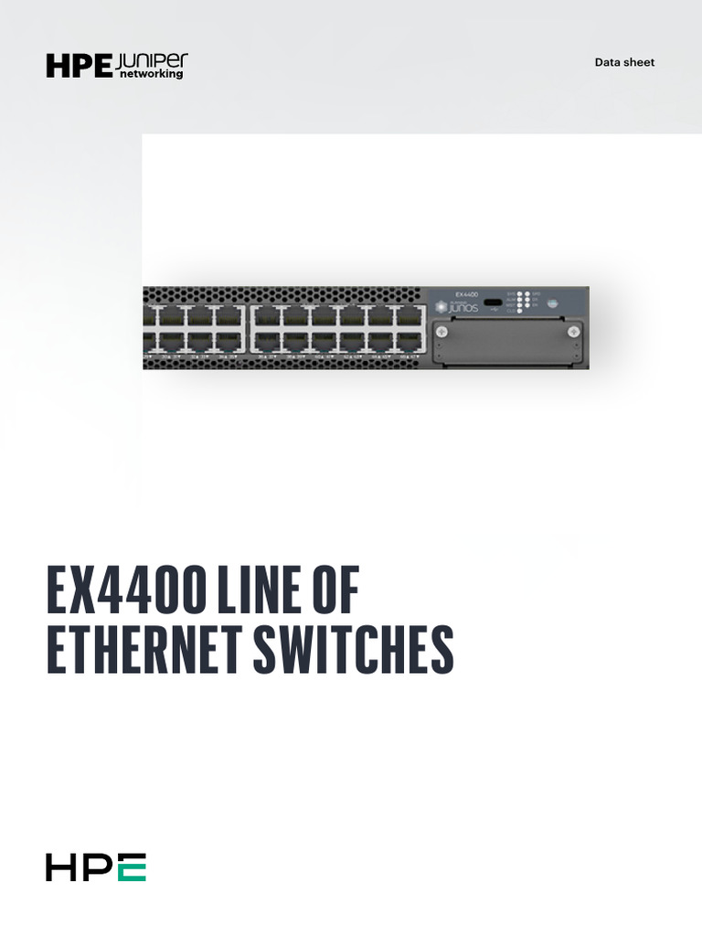 EX4000 Line of Ethernet Switches-A00150783enw | PDF | Computer Network ...
